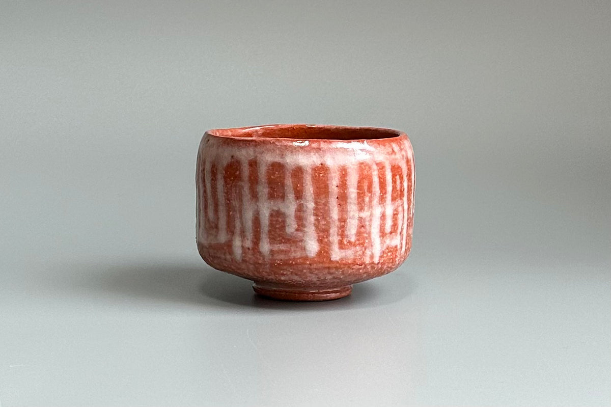 Japanese Tea Bowl, Red Raku, Jirobo, Chojiro copy – KAMISENRO Inc.