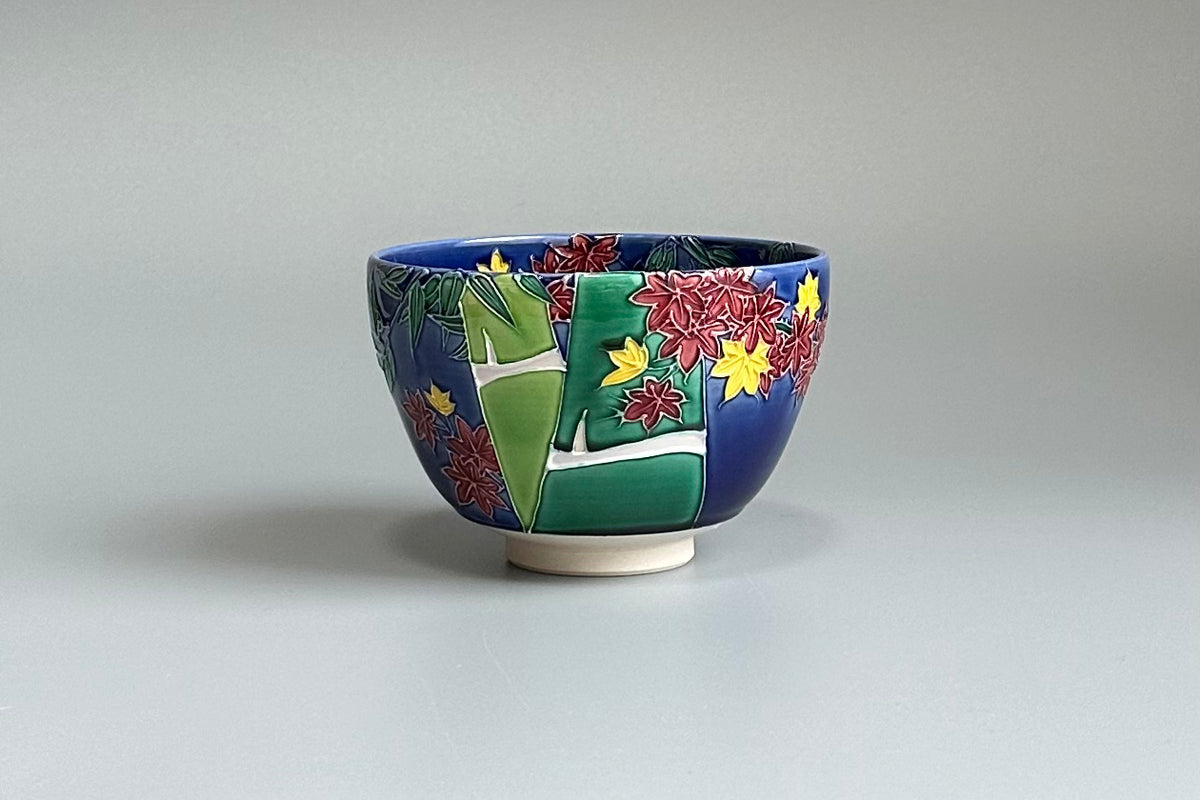 Japanese Tea bowl, Cochin ware, Take ni Momiji – KAMISENRO Inc.